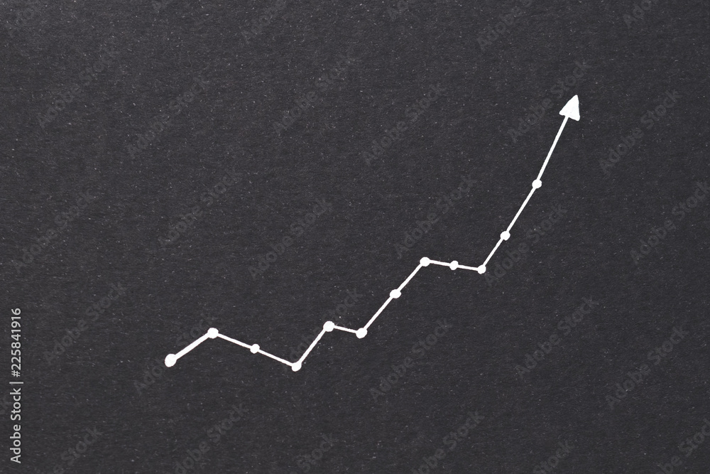 exponential diagram. trend success increase and financial forecast ...