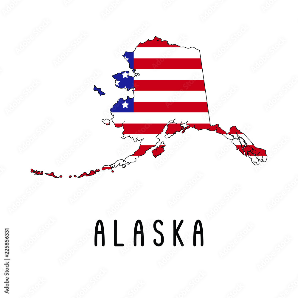 Alaska Map Vector