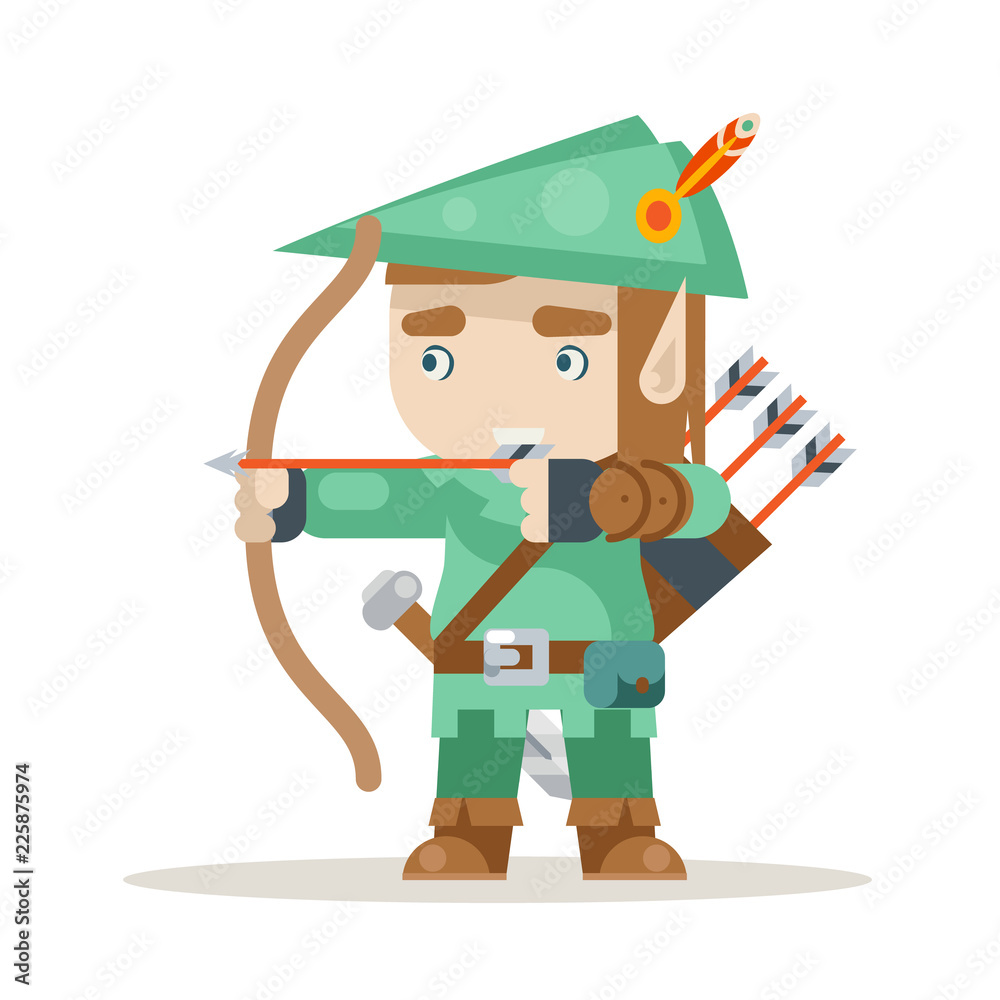 Sharpshooter archer bow arrow elf fantasy medieval action RPG game ...
