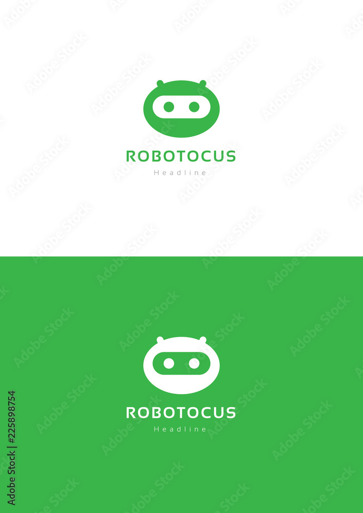 Robotocus logo template. Stock Vector | Adobe Stock