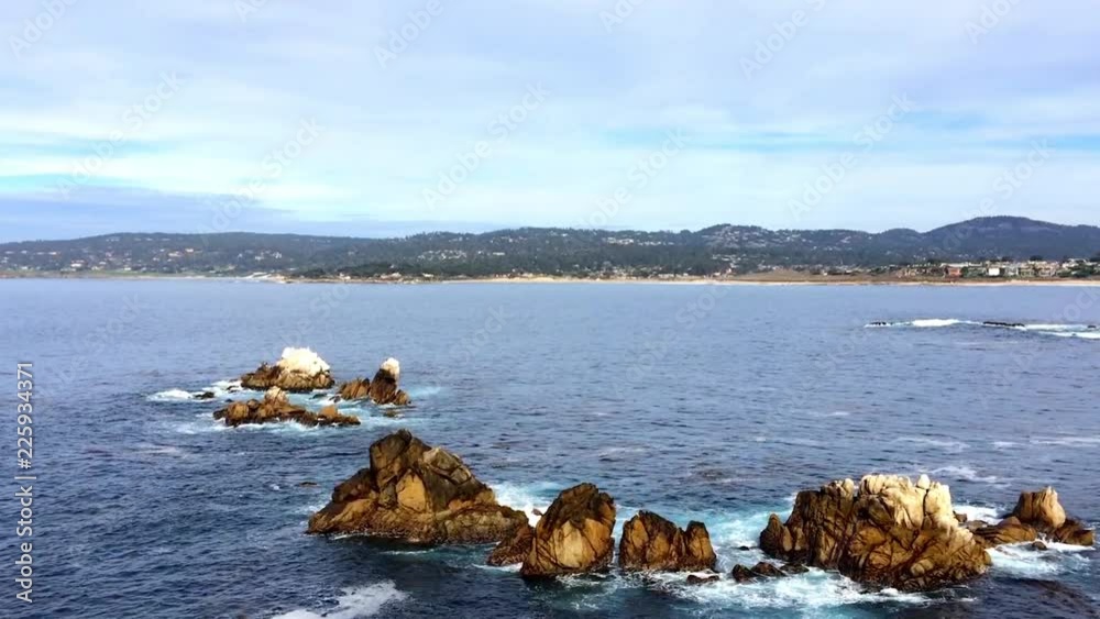 The Pacific Ocean at the Point Lobos State Natural Reserve, California ...