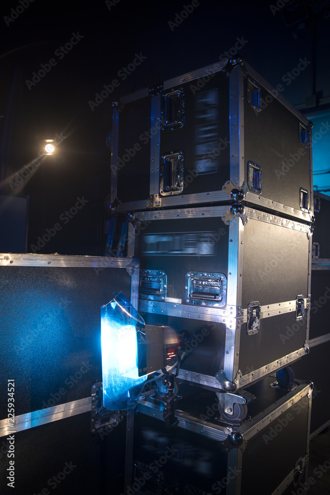 Preparing the stage for a concert Stock Photo | Adobe Stock