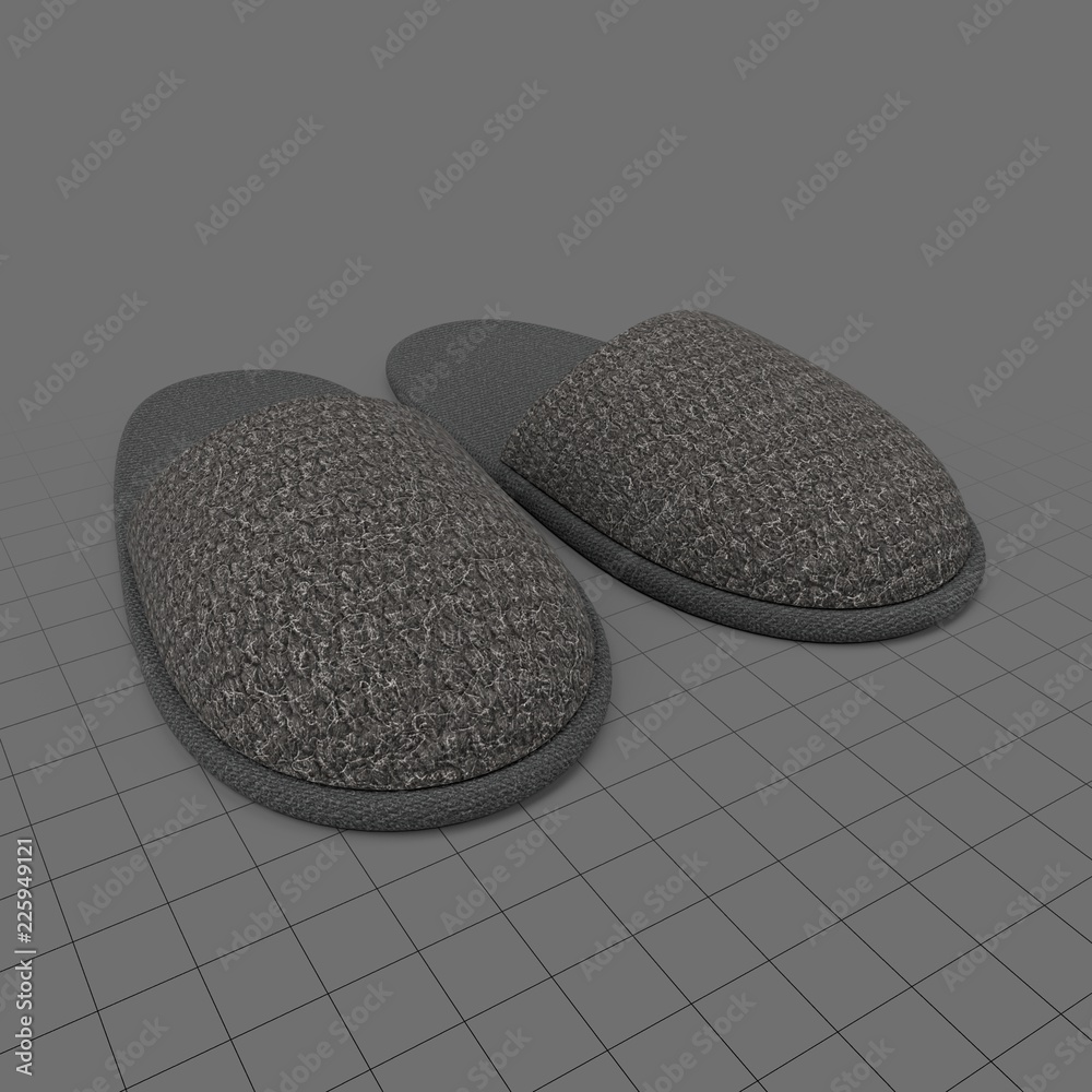 Slippers Stock 3D asset | Adobe Stock
