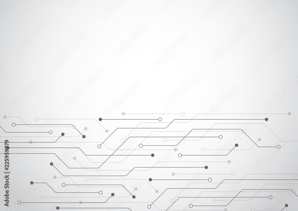 Abstract background with technology circuit board texture. Electronic ...