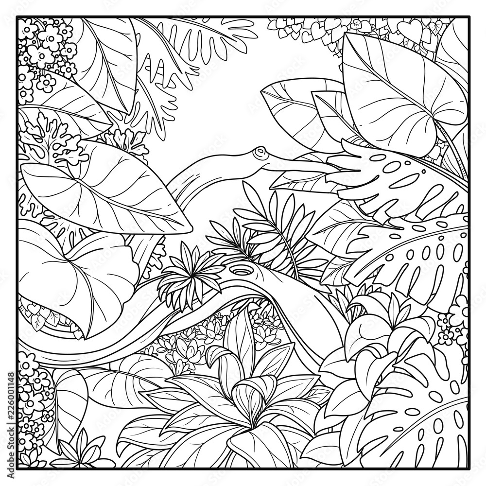 Jungle Background Drawing