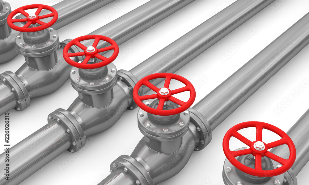 vanne tuyau pipeline conduite industrie Stock Illustration | Adobe Stock
