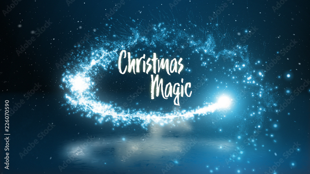 Magic Particle Trail Title Stock Template | Adobe Stock