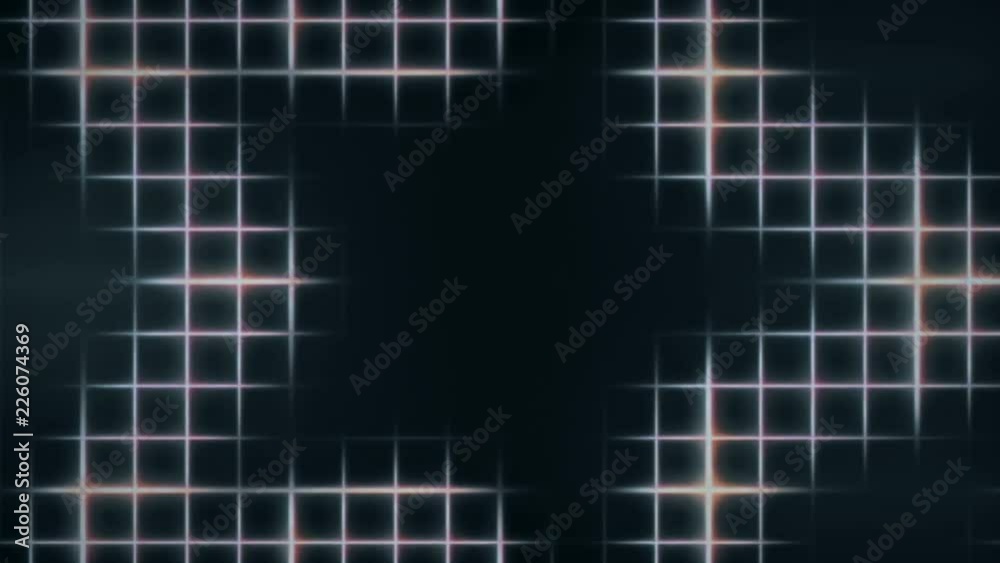 Retro Wave Shiny Grid VJ Loop - This stock motion graphics clip shows ...