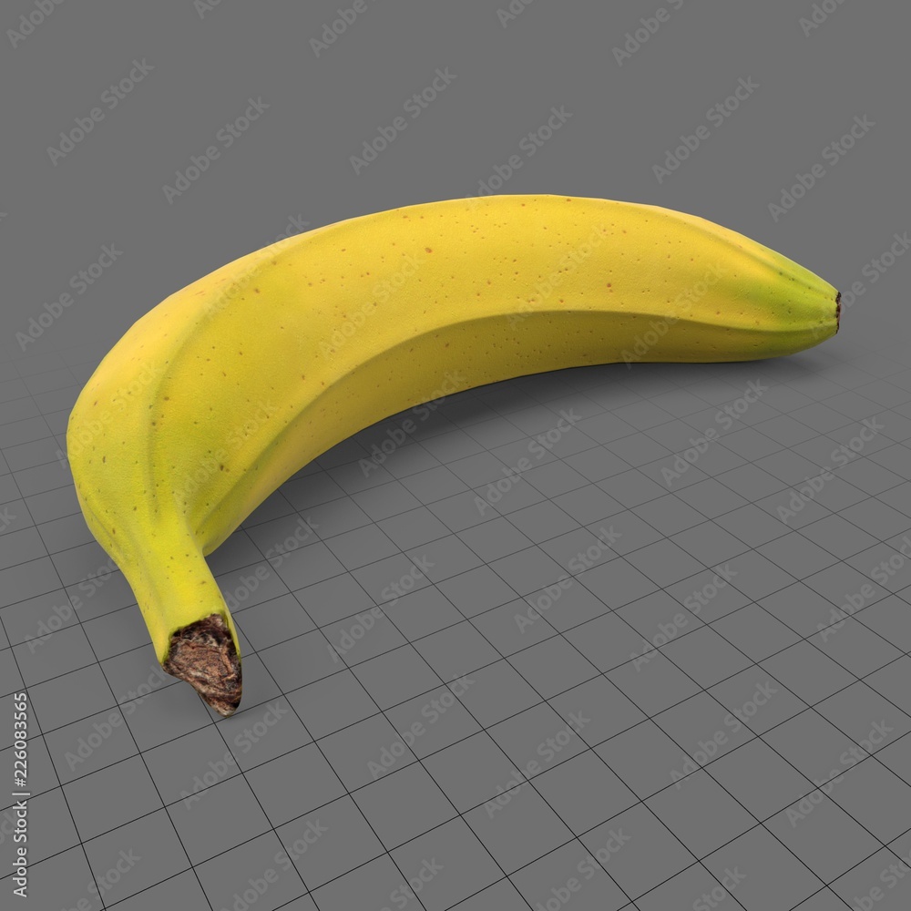 Banana Stock 3D asset | Adobe Stock