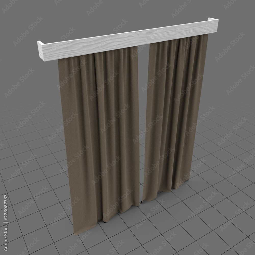 Curtain Stock 3D asset | Adobe Stock