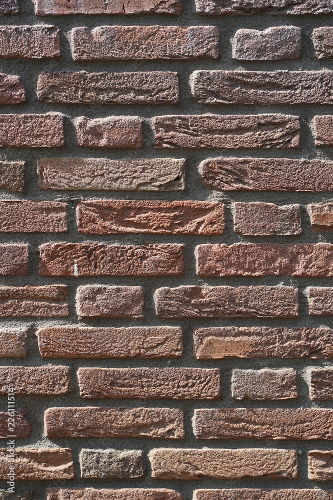 Dark red Brick wall for background or texture. Old dark red brick wall ...