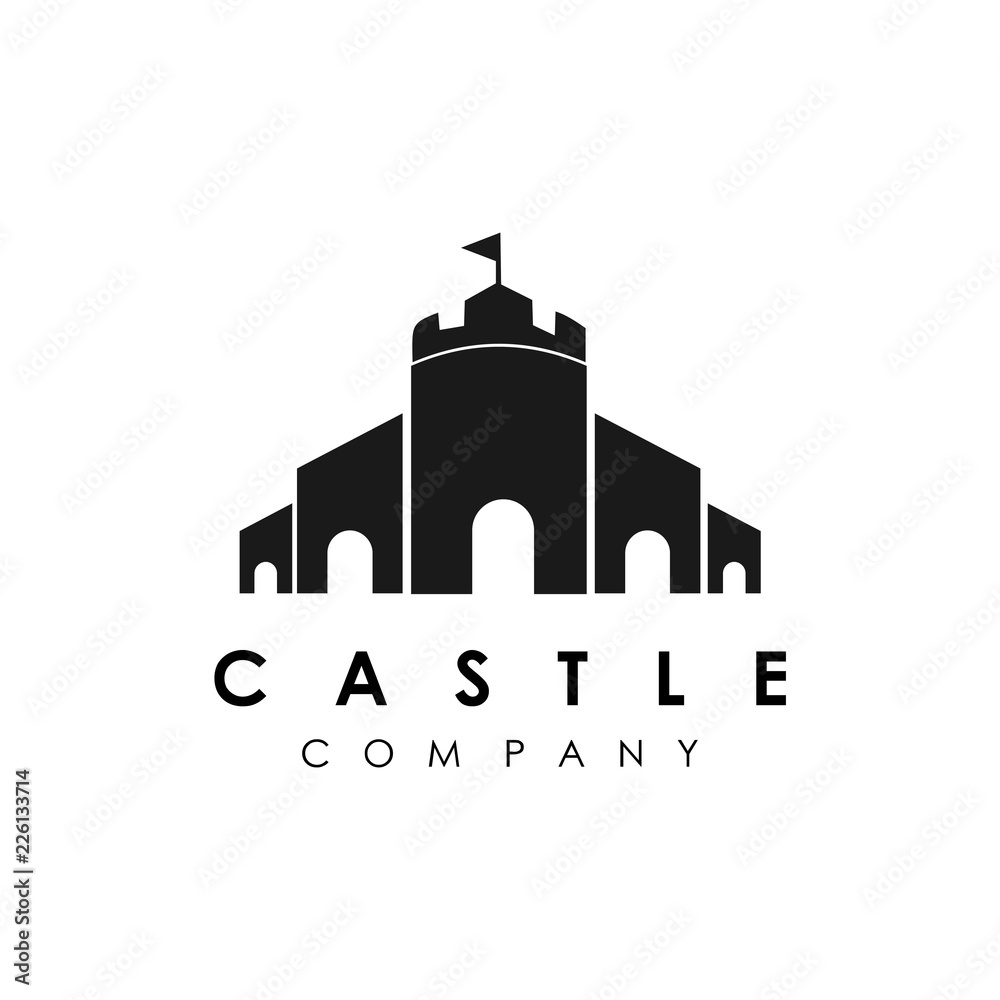 castle logo template Stock Vector | Adobe Stock