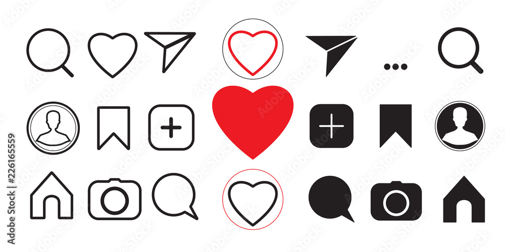 Instagram Home Icons