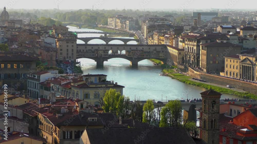 Ponte Vecchio bridge in Florence, Italy. The Ponte Vecchio ("Old Bridge ...