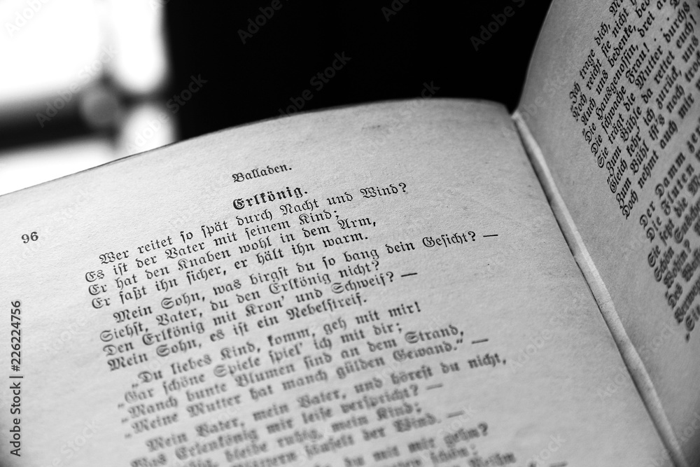 Classic German poetry book Stock-Foto | Adobe Stock