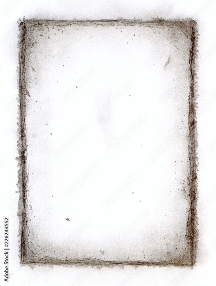 Pencil Drawn Grunge Dirty Texture Page Border Graphic Background Stock ...