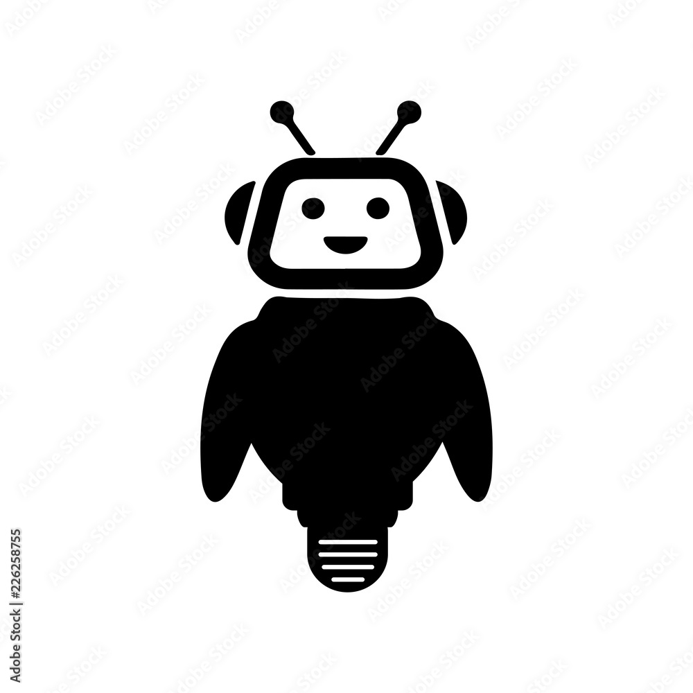 Cartoon robot icon – vector Stock Vector | Adobe Stock