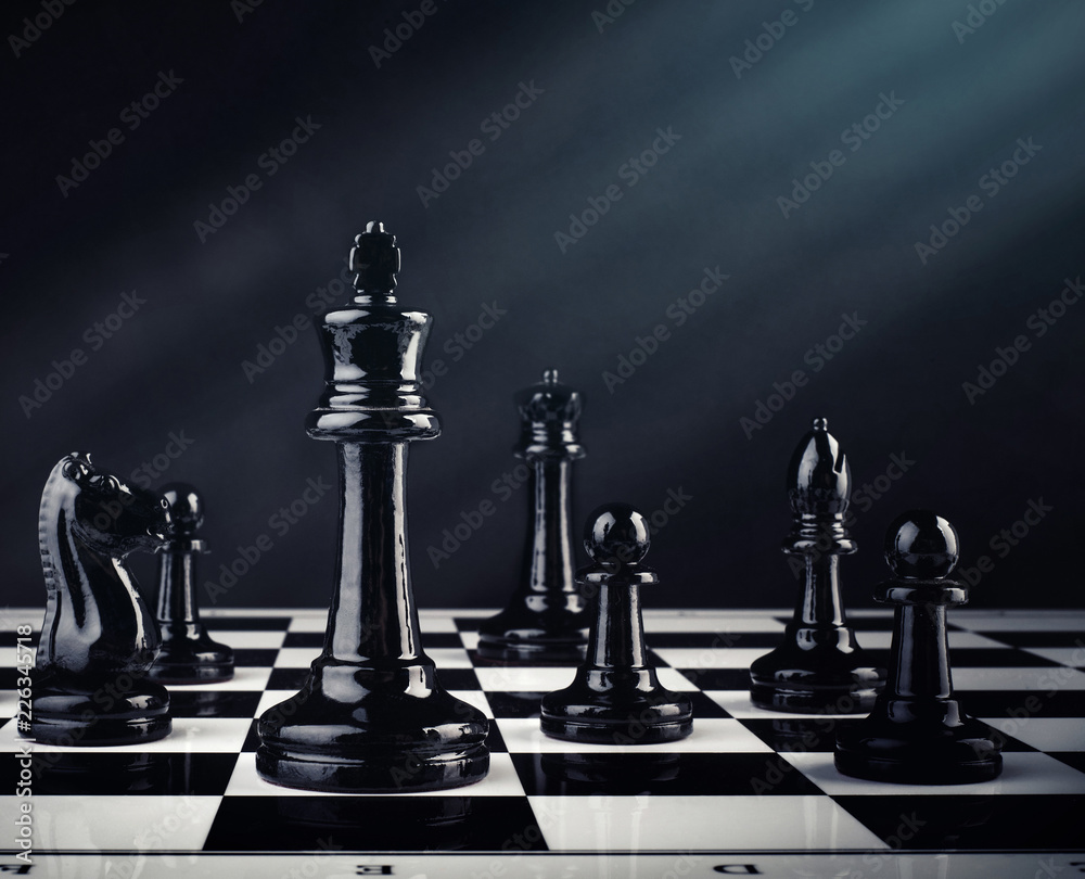 Chess board game for ideas and competition and strategy, business ...