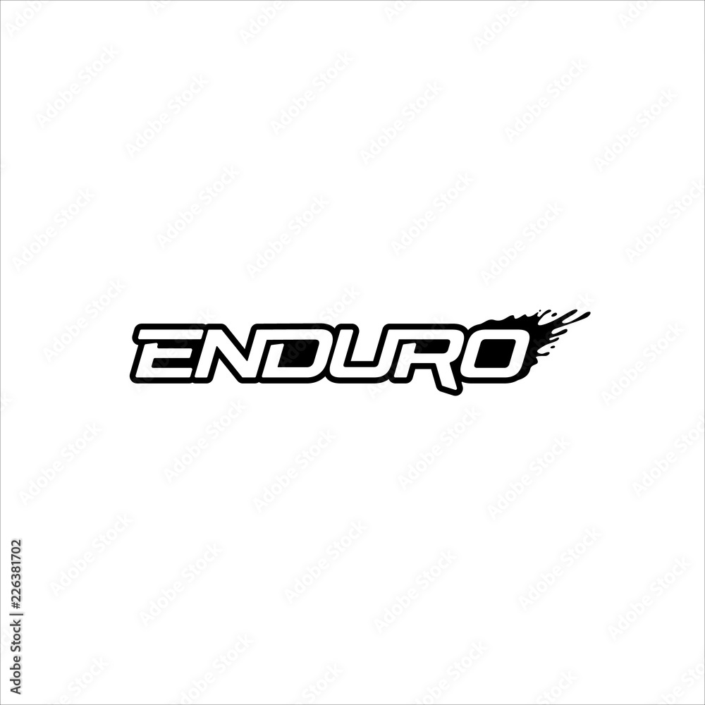 Enduro logo vector design. Dirt splash. Extreme off road motorcycle ...