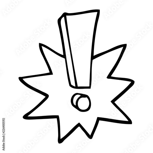 White Exclamation Point Clipart