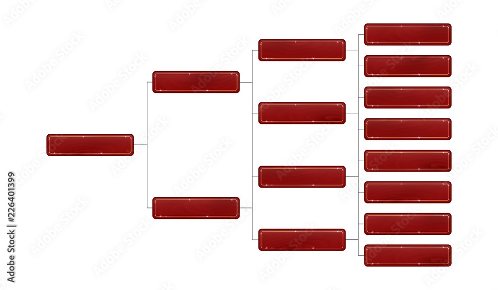 Board with a gold border on a white background. Family tree. Flat ...