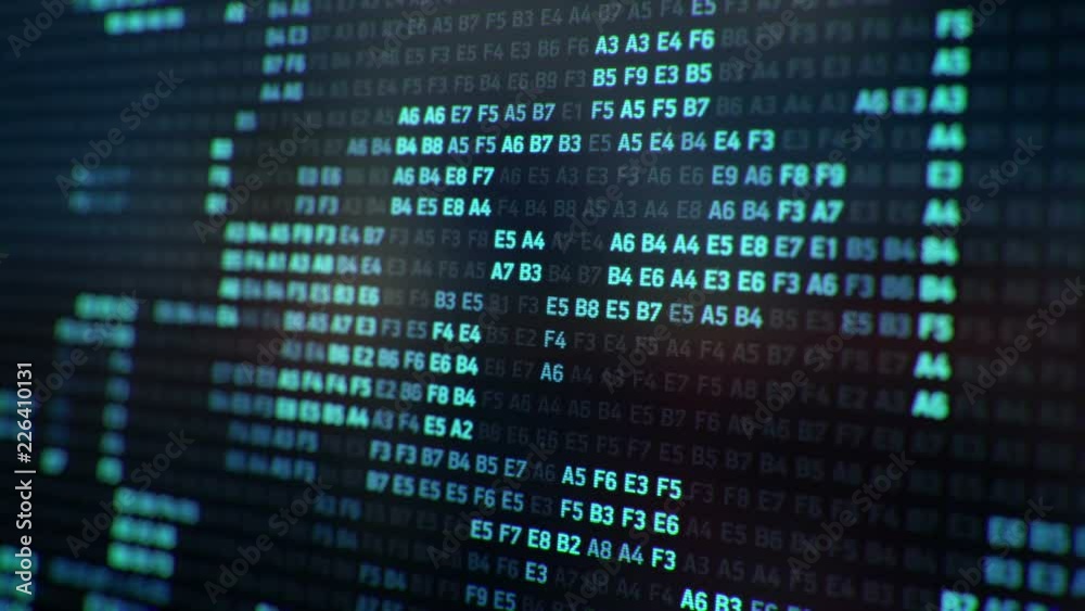 Technological background with representation of binary code. Binary ...