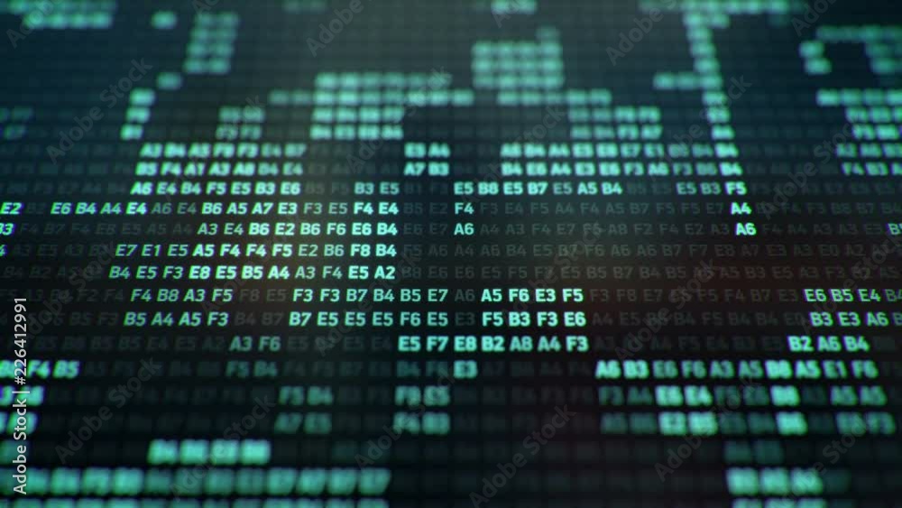 Technological Background With Representation Of Binary Code Binary Digits In Different