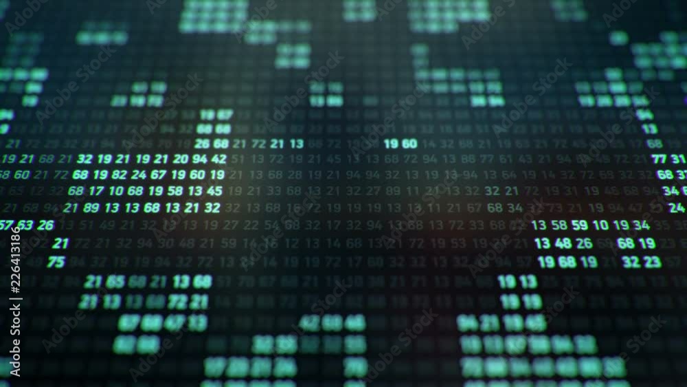 Technological Background With Representation Of Binary Code Binary Digits In Different