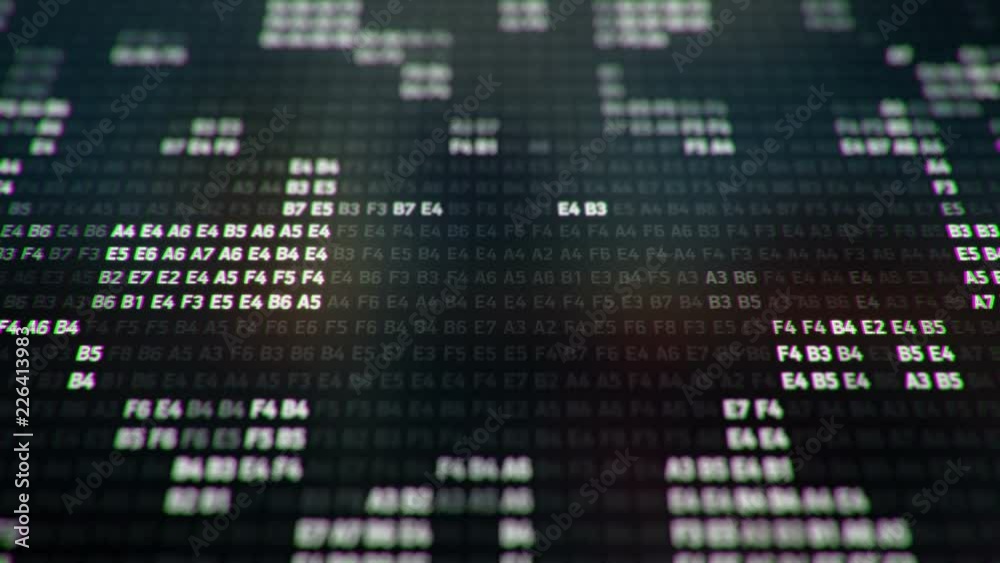 Technological Background With Representation Of Binary Code Binary Digits In Different