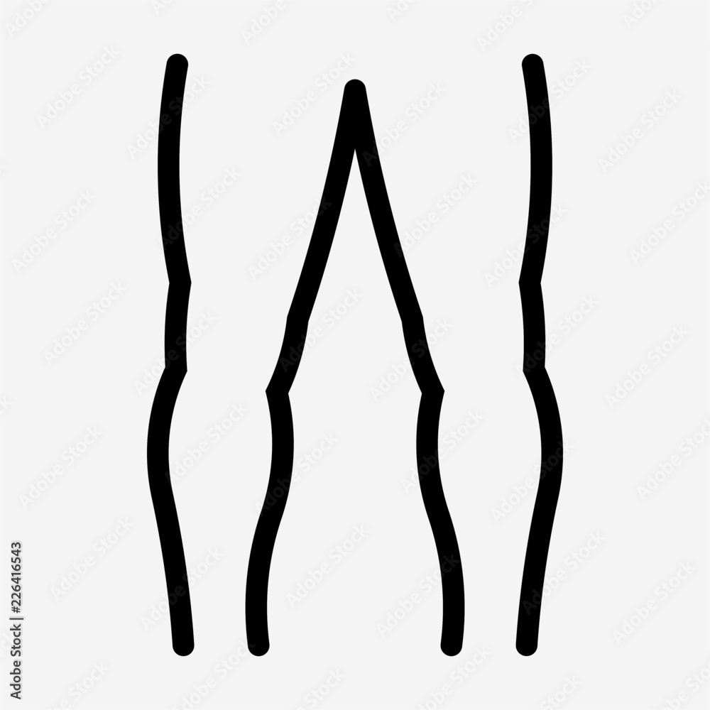 Outline male legs pixel perfect vector icon Stock Vector | Adobe Stock