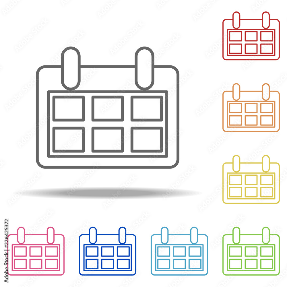 task manager icon. Elements of Finance and chart in multi colored icons ...