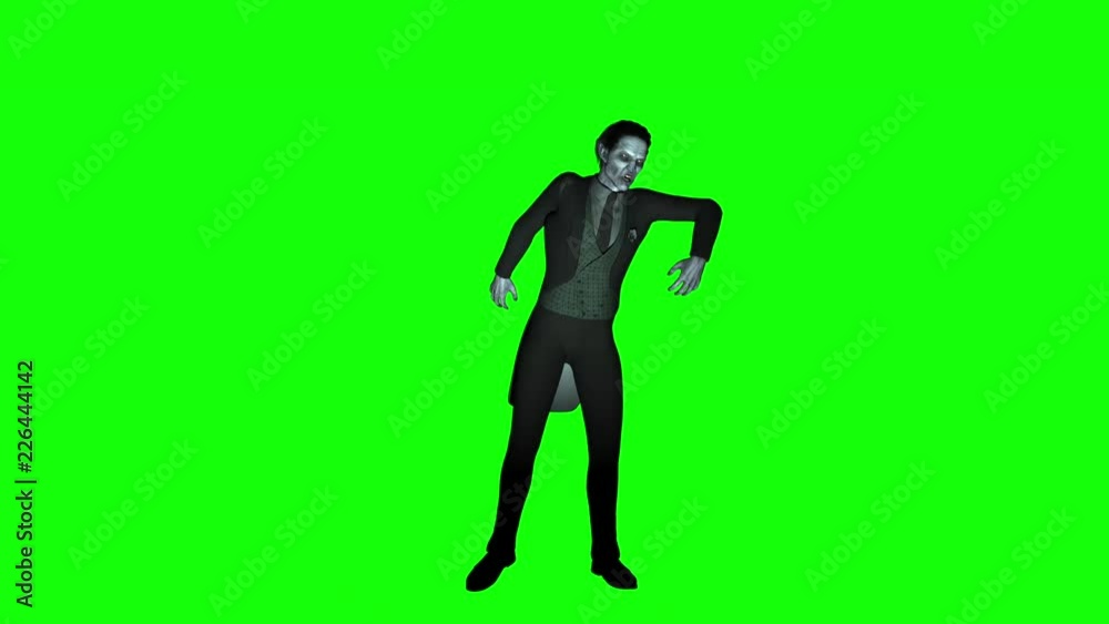 Dancing Vampire Animation (Green Screen) Stock Video | Adobe Stock