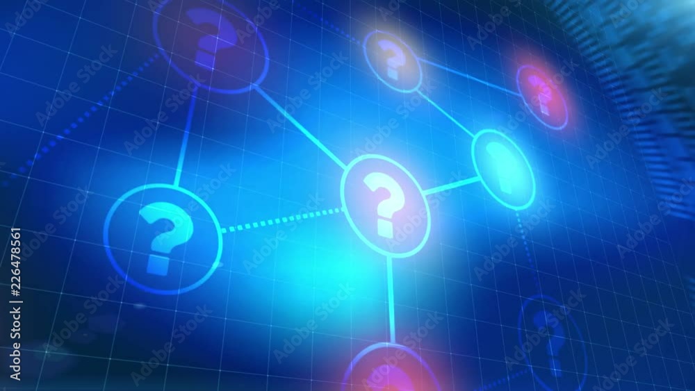 question mark sign faq icon animation blue digital elements technology ... question mark sign faq icon animation blue digital elements technology ...