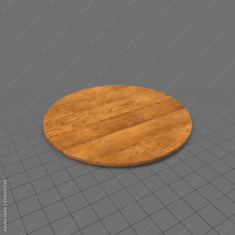 Round rotating tray Stock 3D asset | Adobe Stock