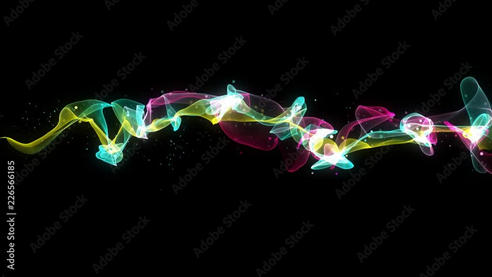Dancing Particle abstract Background, glowing particles Dust pattern ...