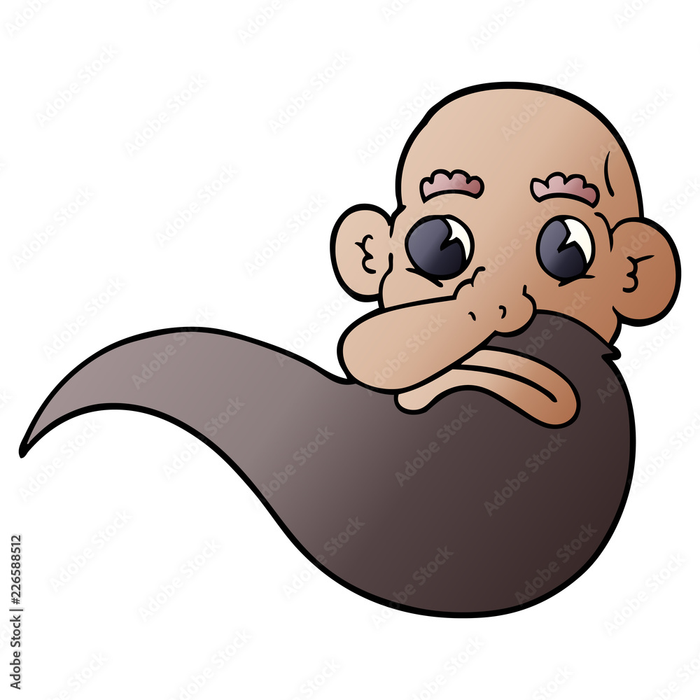 cartoon doodle grumpy old man Stock Vector | Adobe Stock
