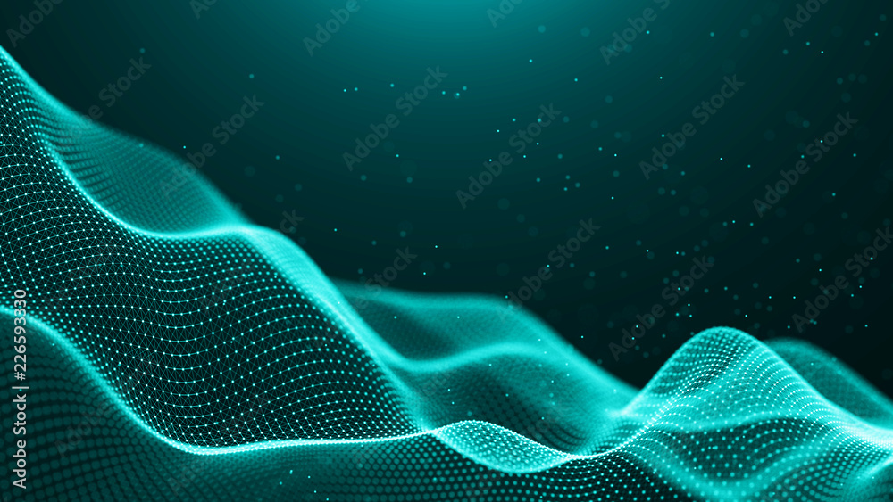 Data technology background. Abstract background. Connecting dots and ...