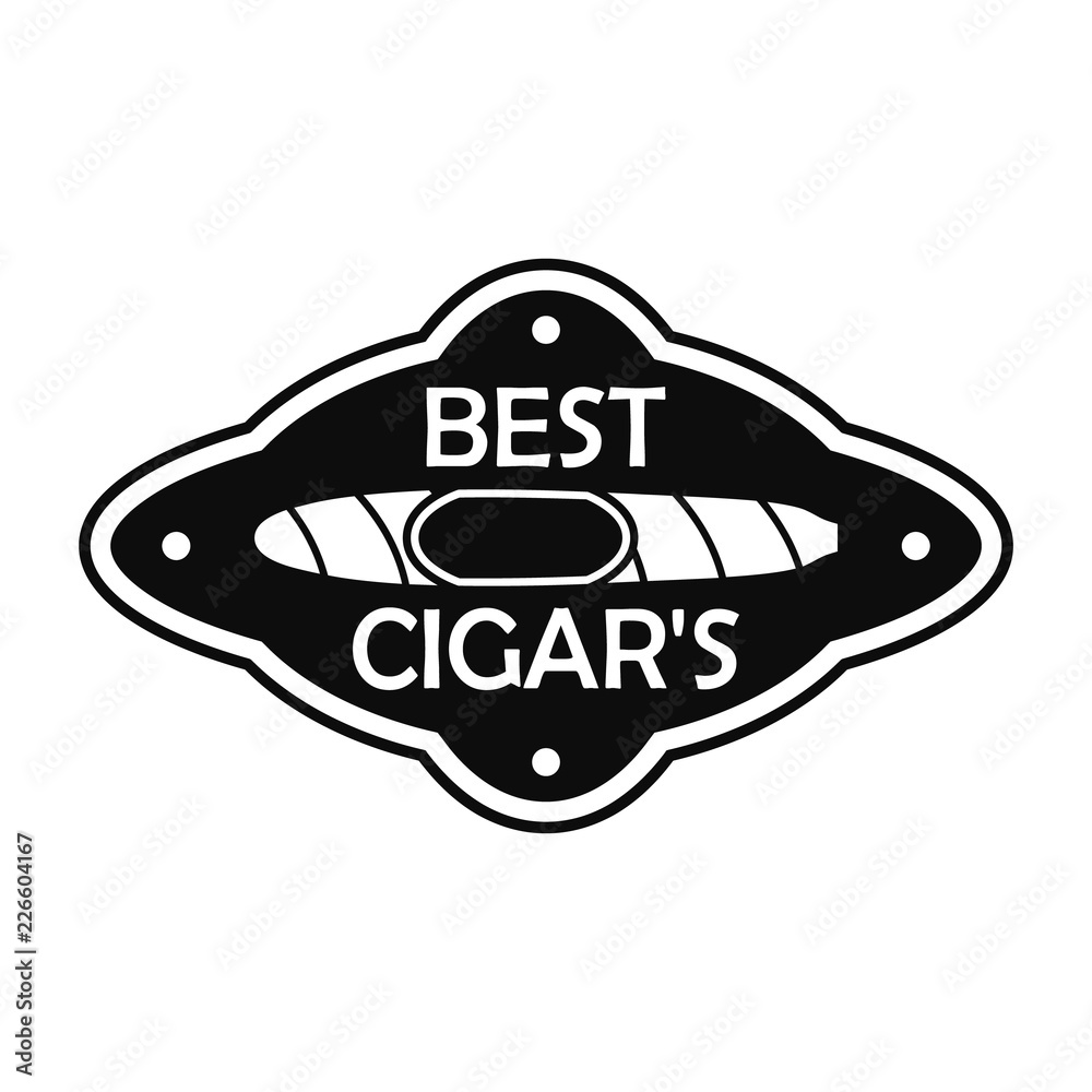 Best cuban cigar logo. Simple illustration of best cuban cigar vector ...