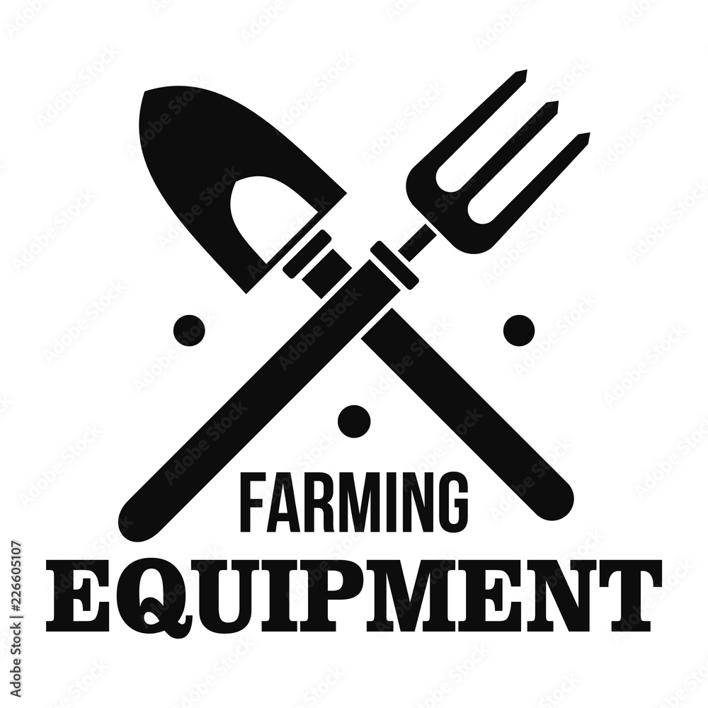 Hand farming tool logo. Simple illustration of hand farming tool vector ...
