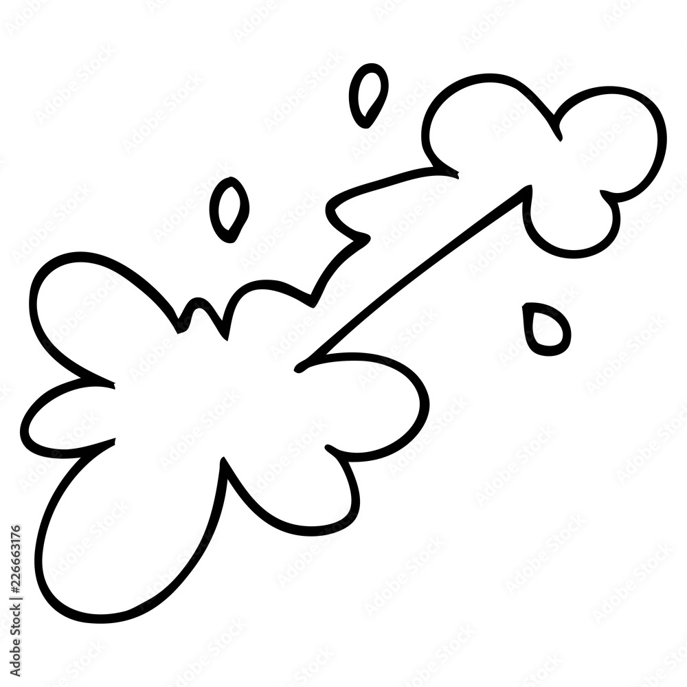 Cartoon Mud Splat