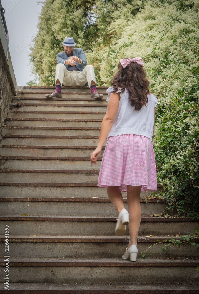 Paris, France - 10 07 2018: Montmartre. Photo shoot in Montmartre ...