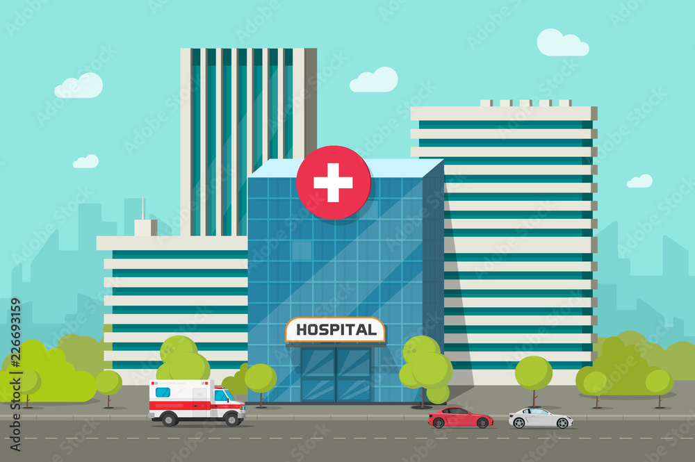 Medical Office Building Clipart