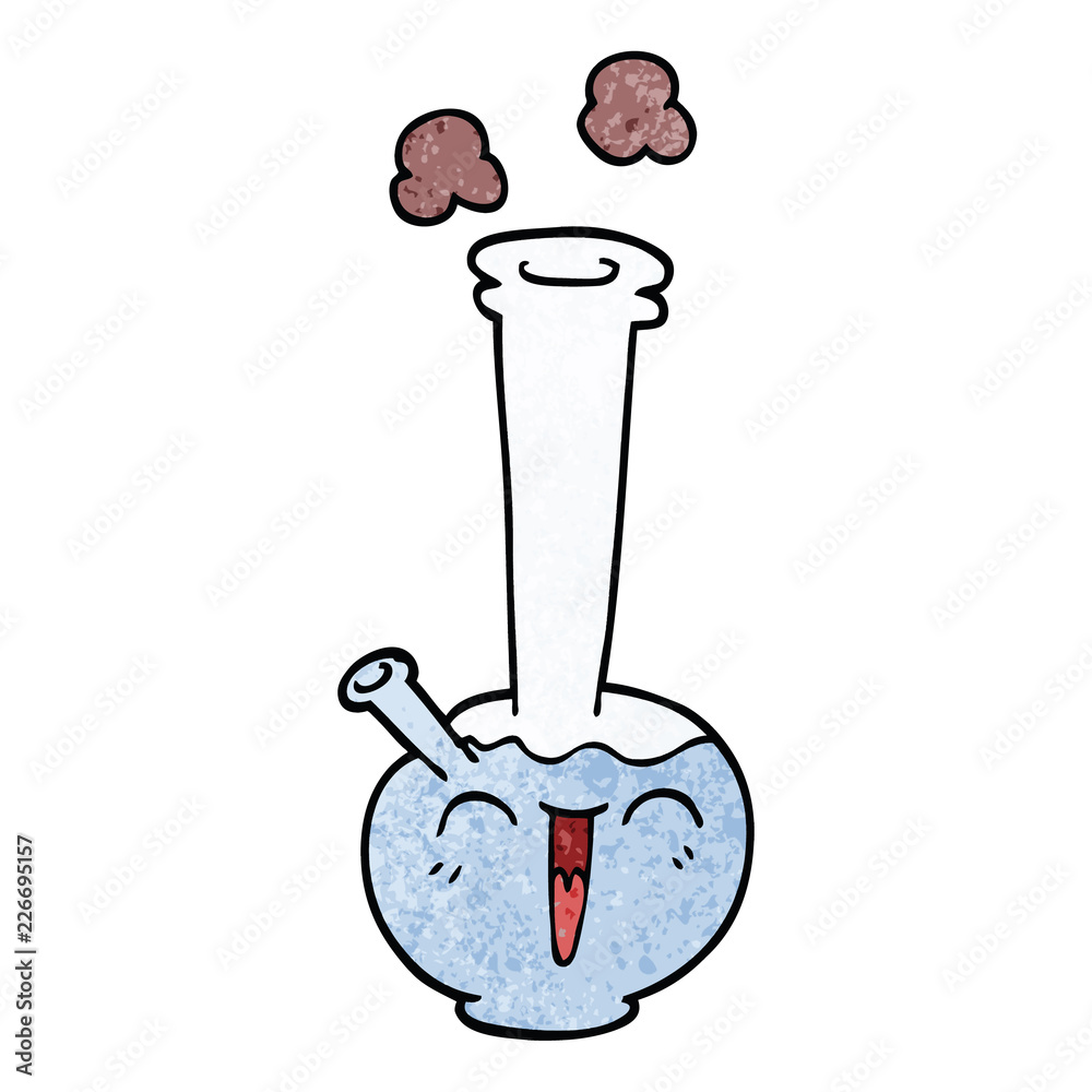 cartoon doodle bong Stock Vector | Adobe Stock