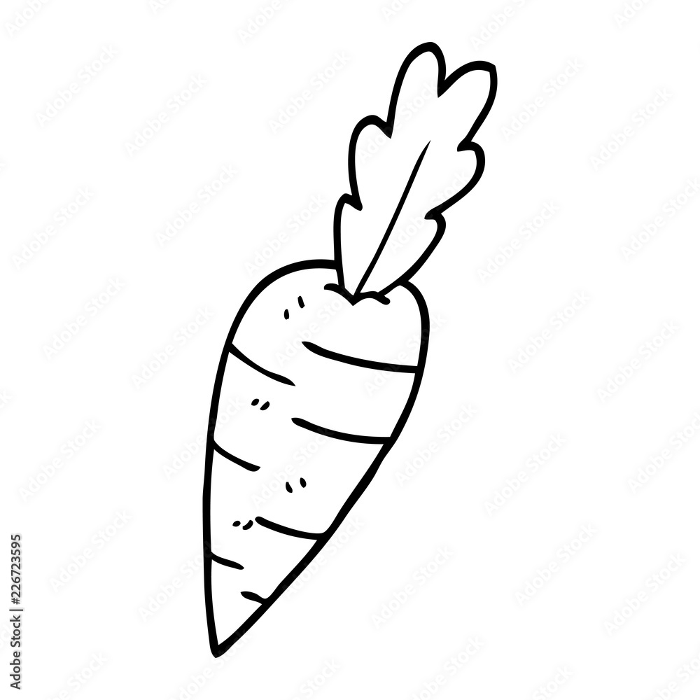 How To Draw A Cartoon Carrot