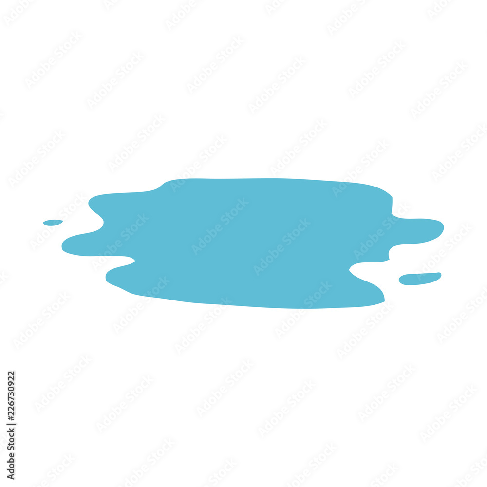 cartoon doodle wet puddle Stock Vector | Adobe Stock