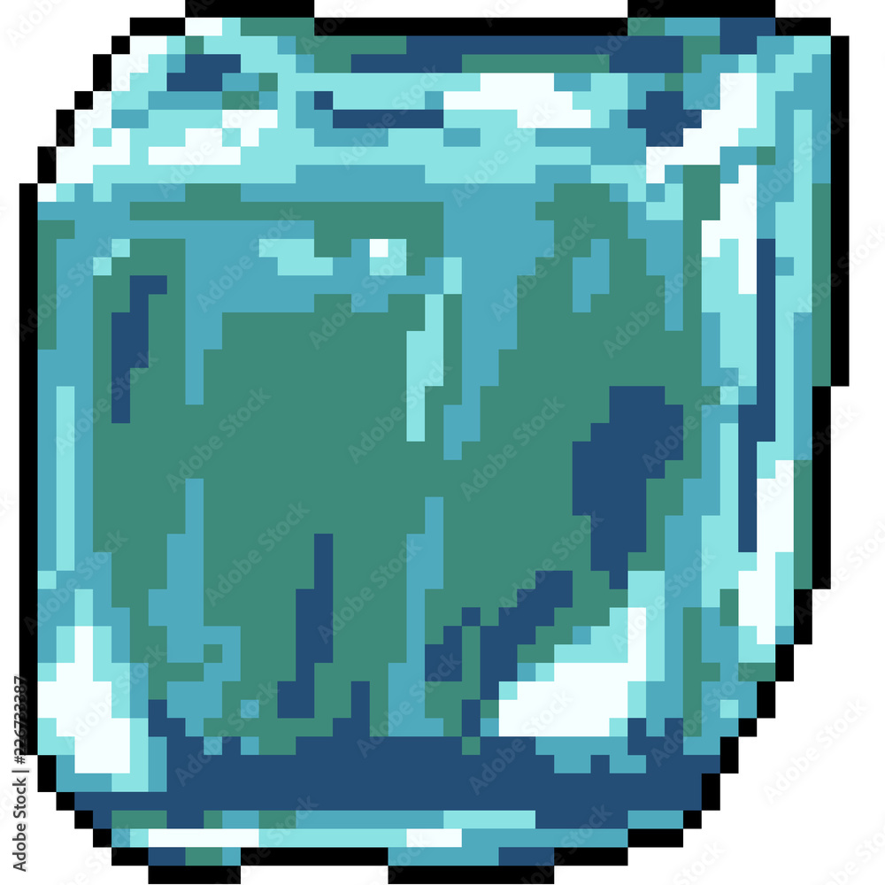 vector pixel art ice Stock Vector | Adobe Stock
