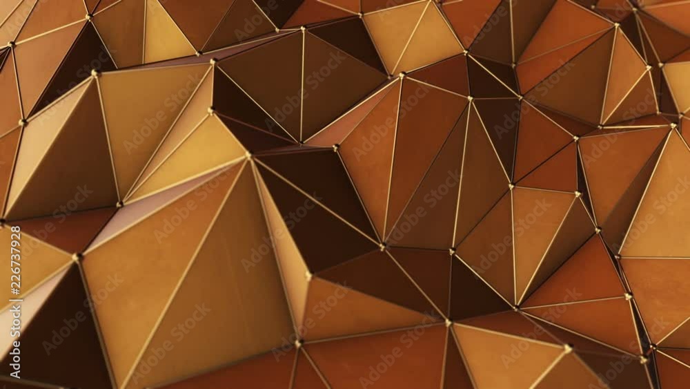 Vidéo Stock Abstract background with polygonal surface from concrete or ...
