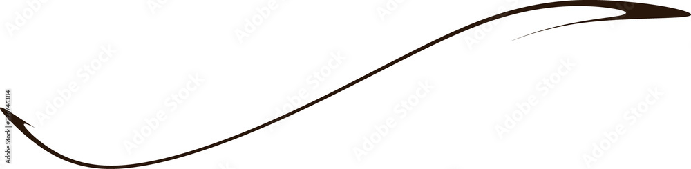 Geschwungene Linie Stock-Vektorgrafik | Adobe Stock