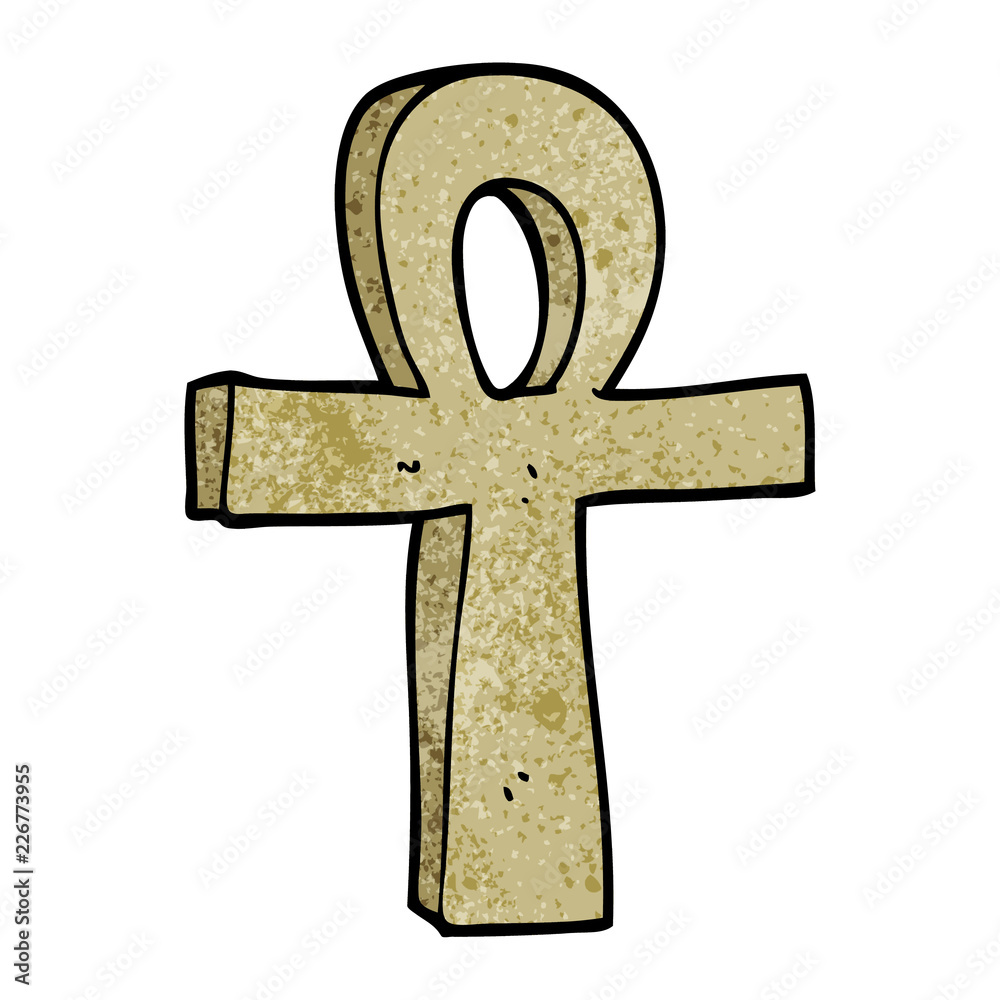cartoon doodle ankh symbol Stock Vector | Adobe Stock