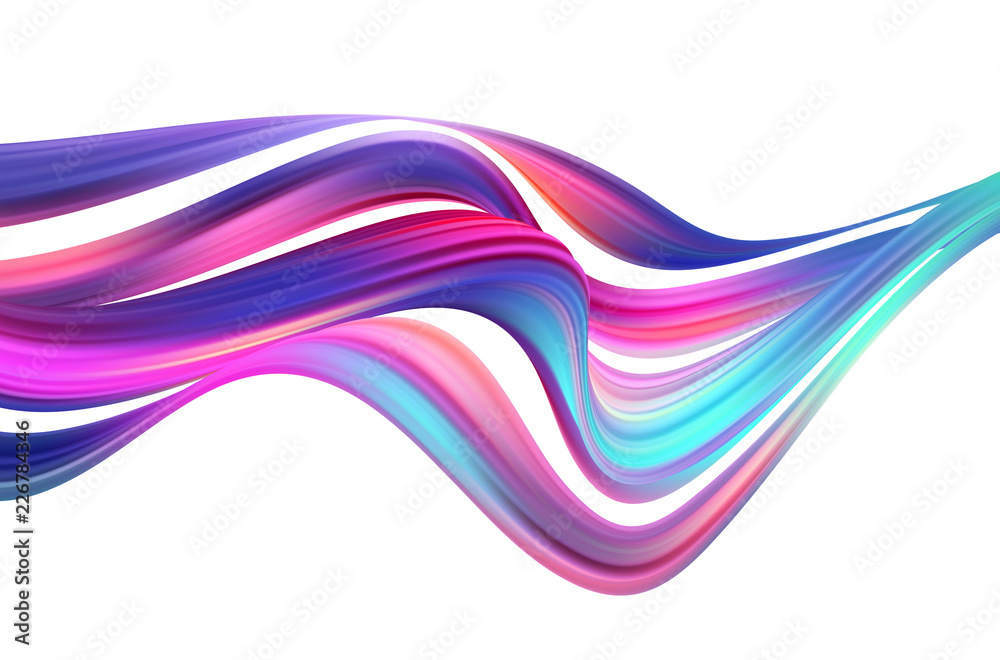 Modern colorful flow poster. Wave Liquid shape in color background. Art ...